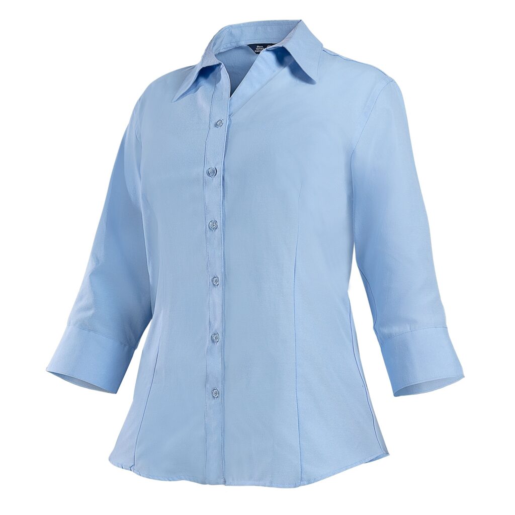BLUSA OXFORD CLASSIC MANGA 3/4 MUJER – Valtech-Uniformes : Líder en ...